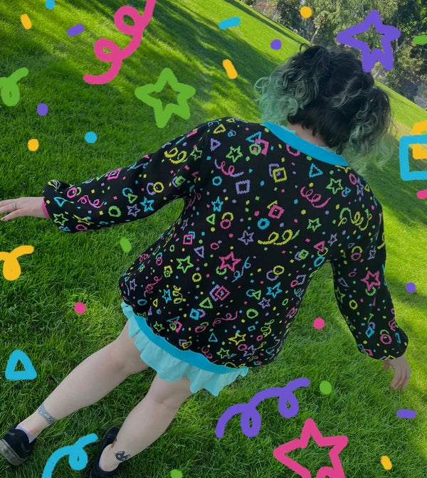 Roller Rink Carpet Cardi – BizBaz Club