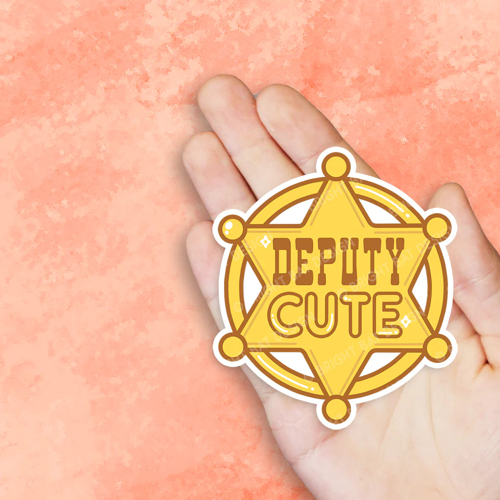 Deputy Cute Badge Vinyl Sticker – BizBaz Club