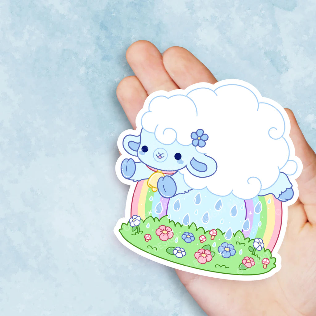 Rain Cloud Lamb Vinyl Sticker – BizBaz Club