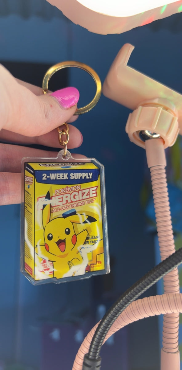 ELECTRIC Energy Drink Acrylic Keychain – BizBaz Club
