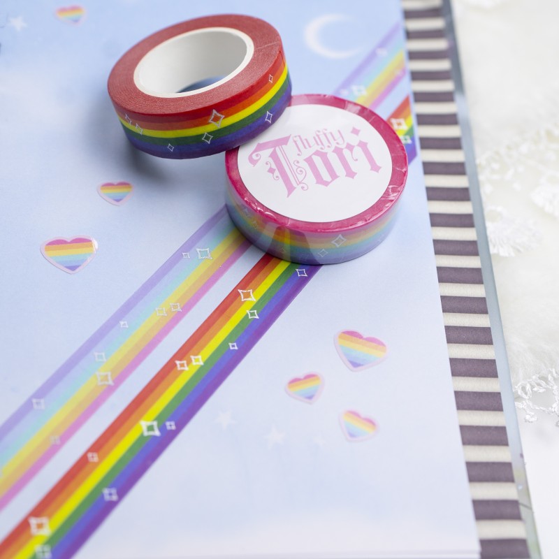 RAINBOW WASHI TAPE (2 Variants: Pastel and Regular) – BizBaz Club